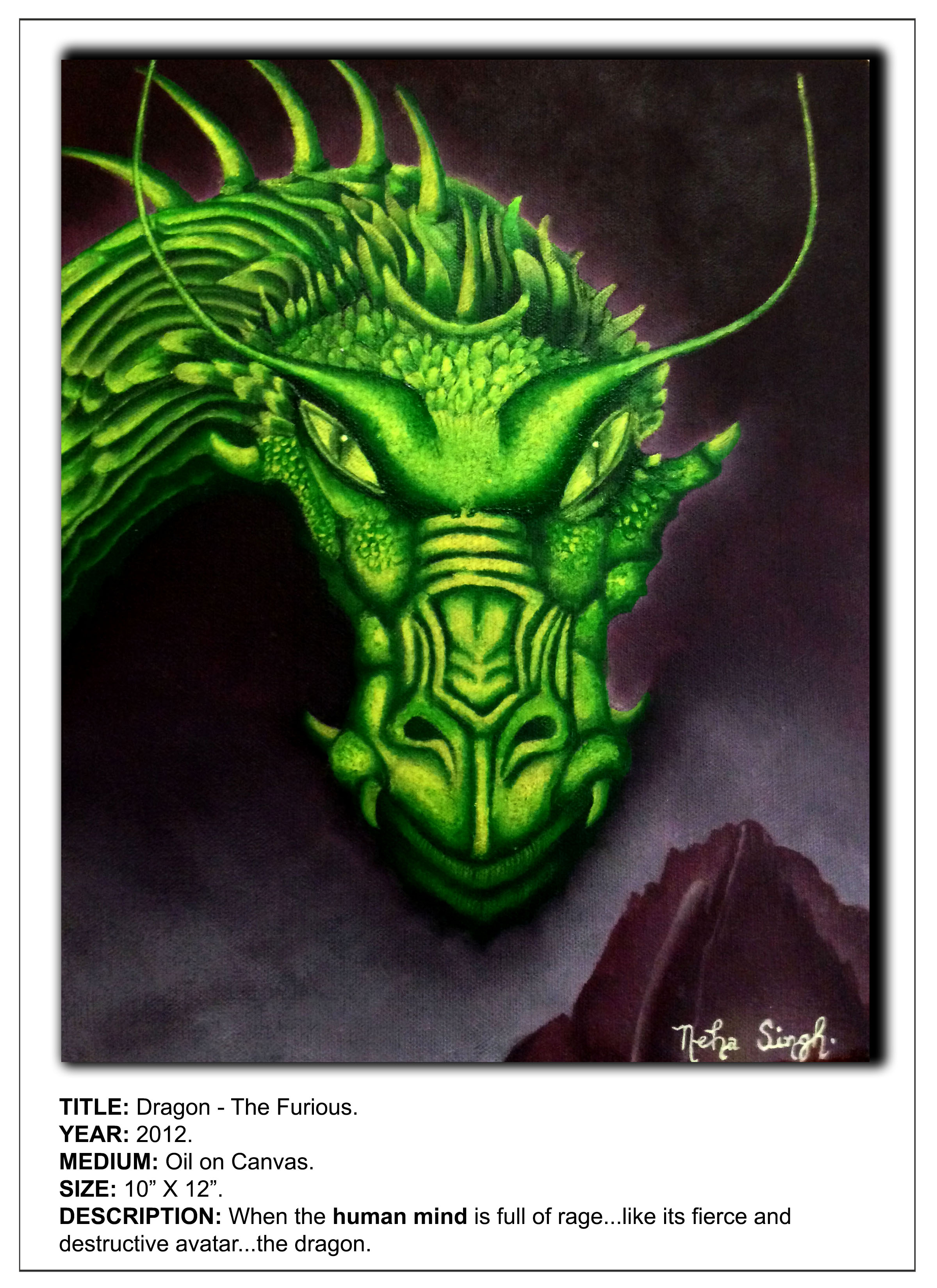 The Furious Dragon – The Art Dungeon