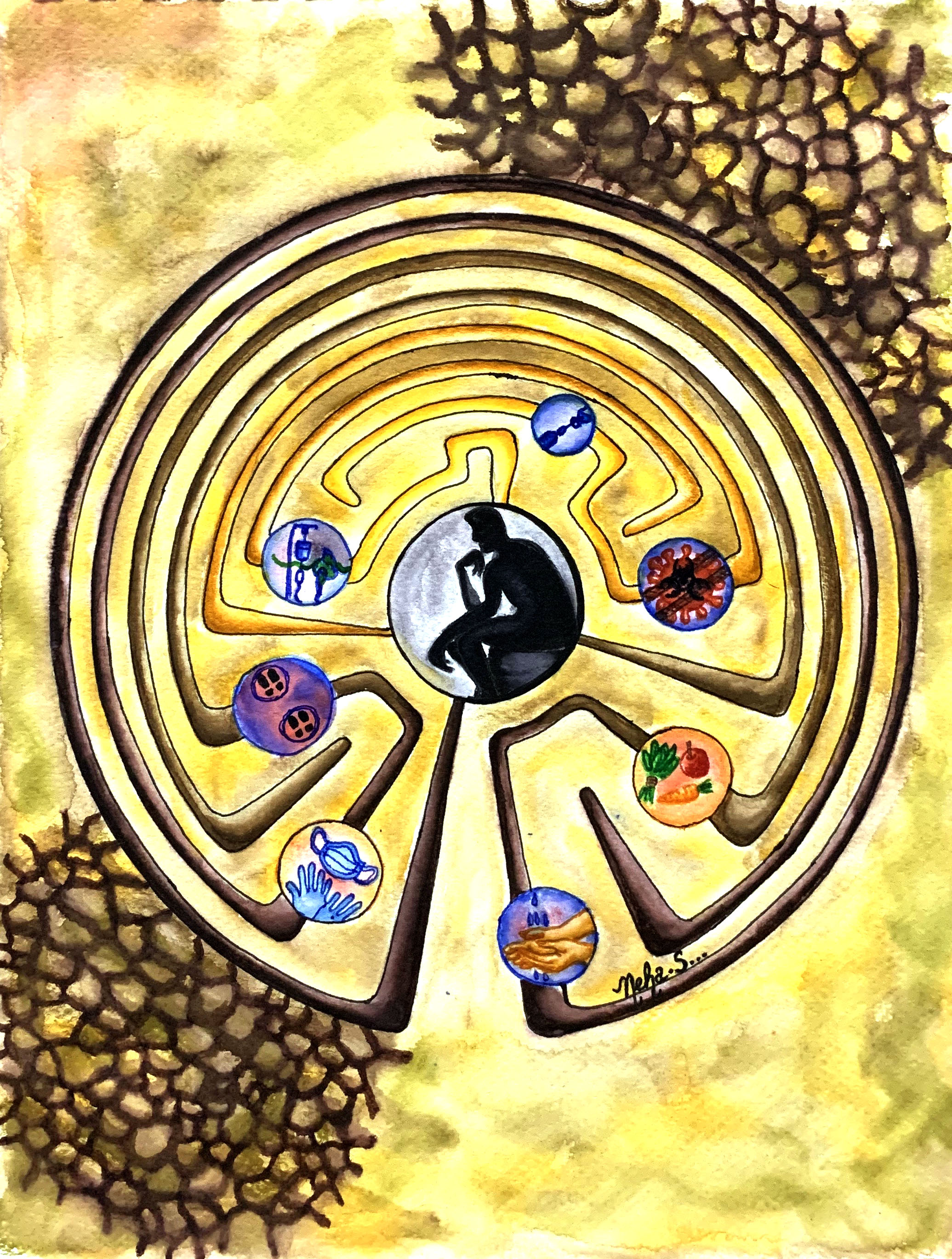 Lockdown Art – Labyrinth – The Art Dungeon